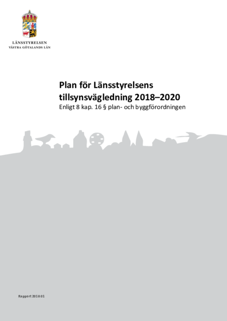 Plan för Länsstyrelsens tillsynsvägledning 2018–2020 | Länsstyrelsen ...