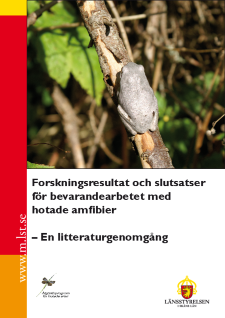 Bevarande av hotade groddjur - en litteraturstudie | Länsstyrelsen Skåne
