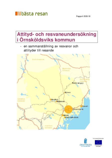 Attityd- och resvaneundersökning i Örnsköldsviks kommun - en ...