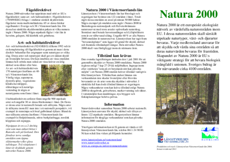 Natura 2000 | Länsstyrelsen Västernorrland