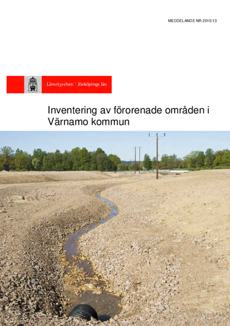 Inventering av förorenade områden i Värnamo kommun | Länsstyrelsen ...