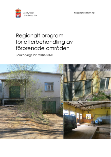Regionalt program för efterbehandling av förorenade områden | Länsstyrelsen Jönköping