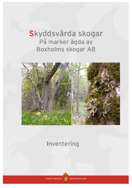 Skyddsvärda skogar på marker ägda av Boxholms skogar AB | Länsstyrelsen ...