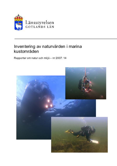 Inventering av naturvärden i marina kustområden | Länsstyrelsen Gotland
