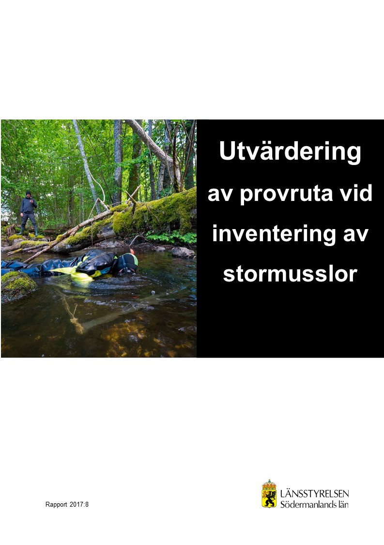 Utvärdering av provruta vid inventering av stormusslor | Länsstyrelsen ...