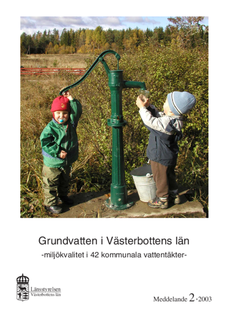 Grundvatten i Västerbottens län | Länsstyrelsen Västerbotten